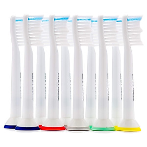 ZUVA (20-Pack) Electric Toothbrush Replacement Heads, Compatible with All Sonicare Snap-On Rechargeable Electric Toothbrushes.
