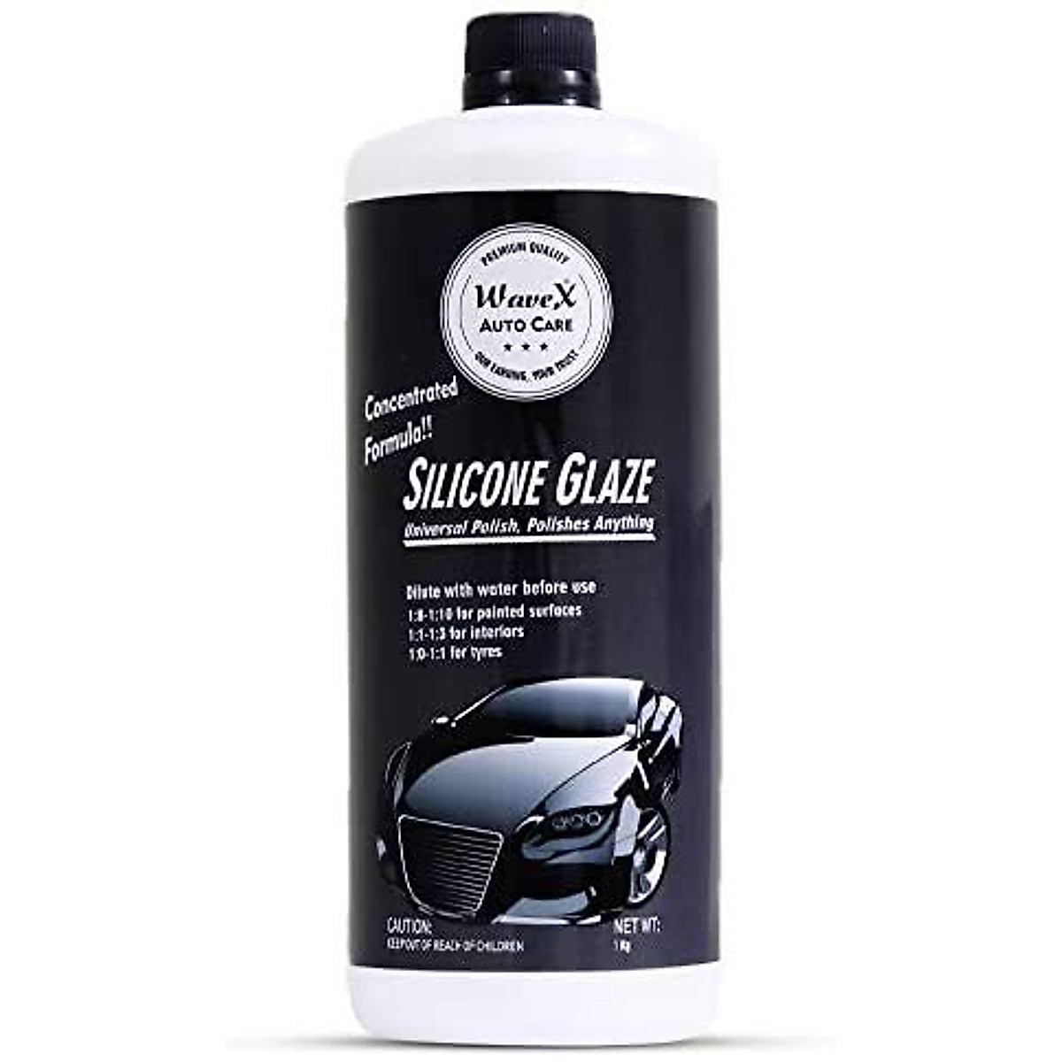 WAVEX Silicone Glaze Car Polish Concentrate 33.8oz Multi Dresser Dilutes Upto 1:10 for Variable Shine