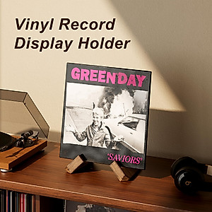 Now Playing Vinyl Record Stand, Premium Wood Retro Now Playing Record Holder, 1 Second Assemble Now Spinning Record Holder, Vinyl Records Albums, Wooden Vinyls Record Display, Magazine CD Holder