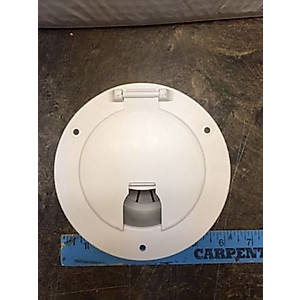 POWER CORD CABLE HATCH 30 or 50 AMP cord White RV Camper Motorhome