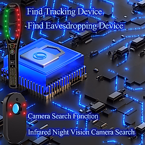 KEULGOUL Camera Detector Camera Finder Listening Devices Scanner Protect Your Privacy for Hotels Car Magnetic Trackers Office Home Travel