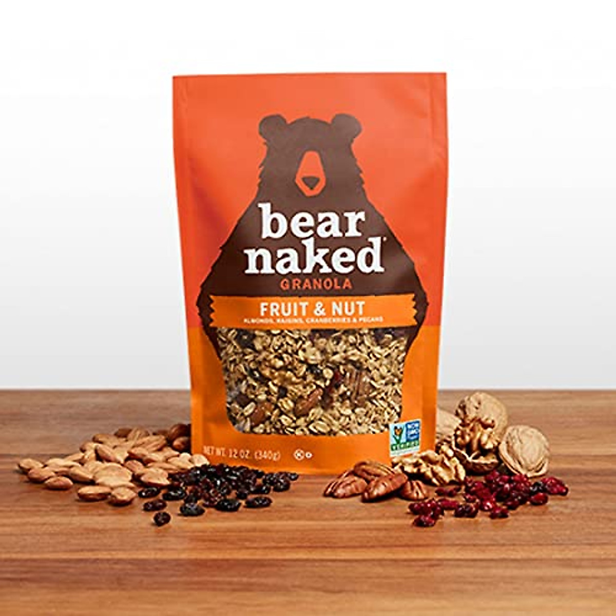 Bear Naked Granola Cereal, Breakfast Snacks, Fruit and Nut (6 Bags)