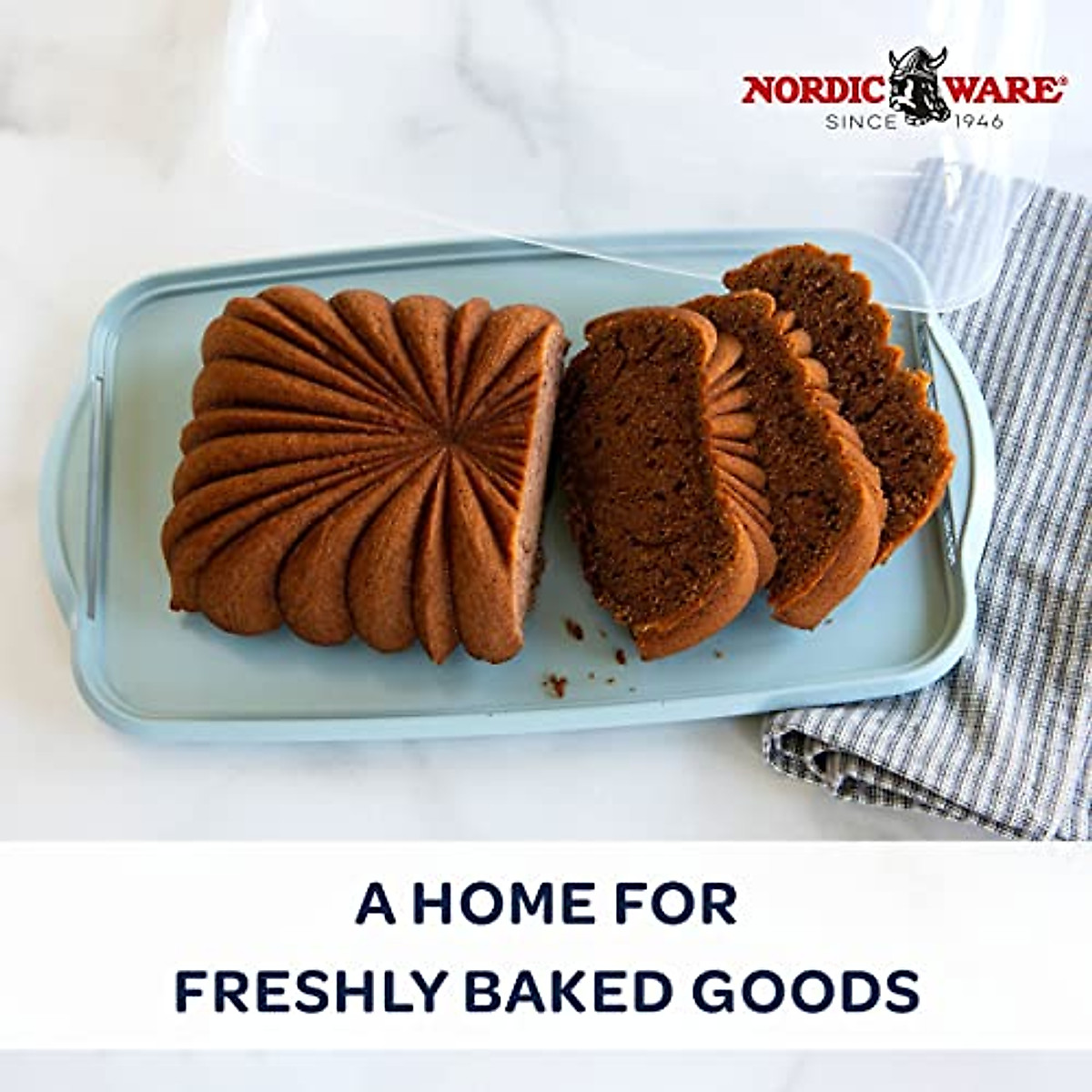 Nordic Ware Cake Keepers Bundle - Loaf Cake Keeper and Bundt Cake Keeper