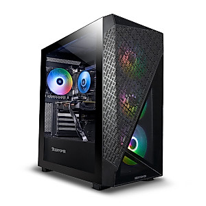 iBuyPower SlateMesh Gaming PC Computer Desktop SlateMeshA7N4601 (AMD Ryzen 7 7700, RTX 4060 8GB, 16GB DDR5 5200 Mhz (8 x 2), 2TB NVMe SSD, WiFi Ready, Windows 11 Home)