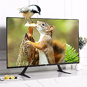 Universal TV Stand, Metal TV Legs for 22-65 inch LCD/LED/OLED/Plasma Flat&Curved Screen TV Height Adjustment with VESA 75x75mm to 800x400mm Max ML1760