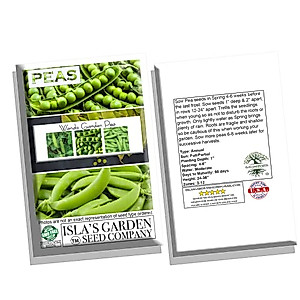 "Wando" Garden Pea Seeds for Planting, 50+ Heirloom Seeds Per Packet, (Isla's Garden Seeds), Non GMO Seeds, Botanical Name: Pisum sativum, Great Home Garden Pea Variety