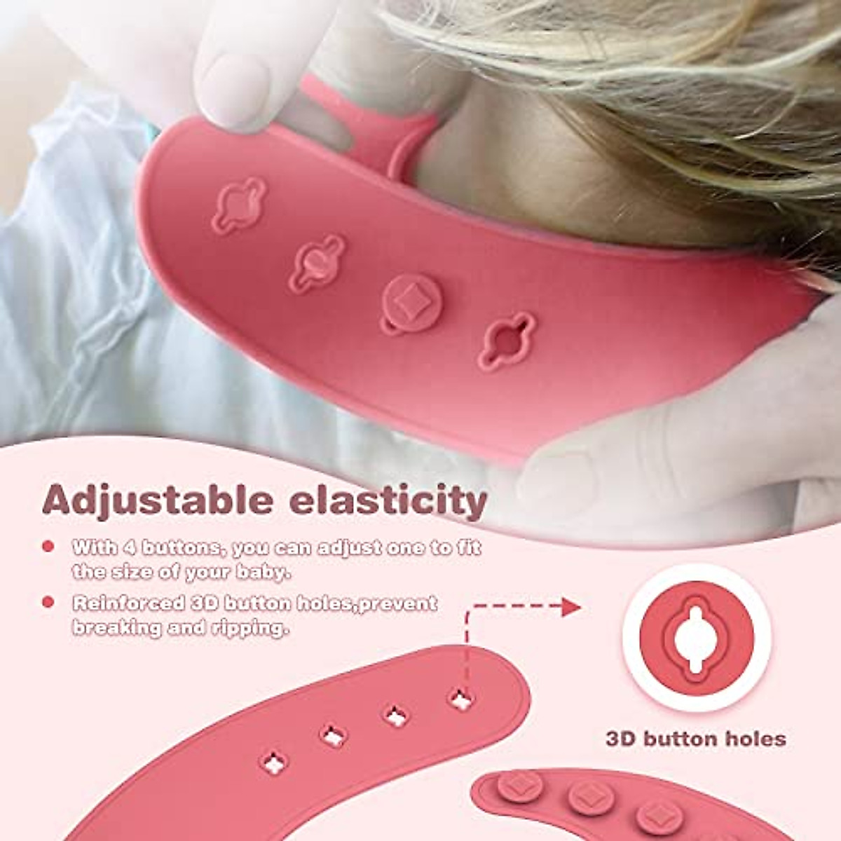 ANAVIL 8 Pack Baby Feeding Set, Silicone Toddlers Weaning Feeding Sippy Cup with Straw and Lid Baby Feeding Supplies Set (8Pack Pink)