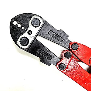18-IN Swaging Tool, Securing Ferrules and Stops on 1/16 in, 3/32 in, 1/8 in, and 3/16 in. Wire Rope and Cable, Crimper