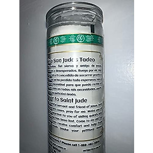 St Jude Candle Saint Jude 8'' White Candles, 2 Pack Religious Candles Set