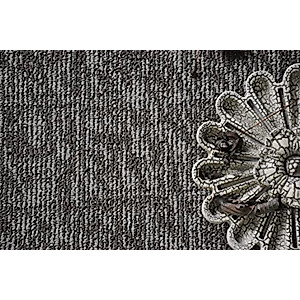 Furnish my Place Modern Indoor/Outdoor Commercial Neutral Rug, Modern Area Rug, Home Decor Mat, Pet-Friendly Carpet for Living Room, Kids, Wedding, Made in USA - 2' x 4' Rectangle