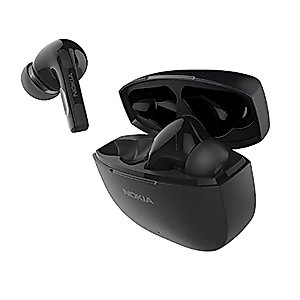 Nokia Go Earbuds+ True Wireless Earbuds TWS-201BK - Portable Bluetooth 5.0 in-Ear Headphones with Touch Control - Comfortable Fit, Voice Assistant-Enabled, 26 Hours Use with Charging Case - Black