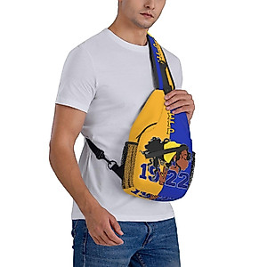 Sigma Gamma Sling Bag for Women Rho Sorority Gifts Lightweight Crossbody Daypack with Adjustable Chest Bag for Sports Travel, Hiking