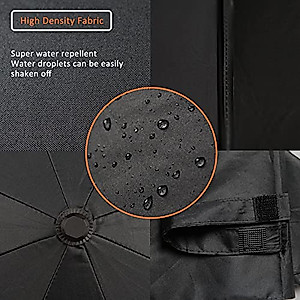 Chioee Lightweight Folding Umbrellas,Compact Manual Open/Close Super Water Repellent Travel Umbrella, UPF50+, Strong 8 Ribs Aluminum Alloy & Fiber Windproof Frame