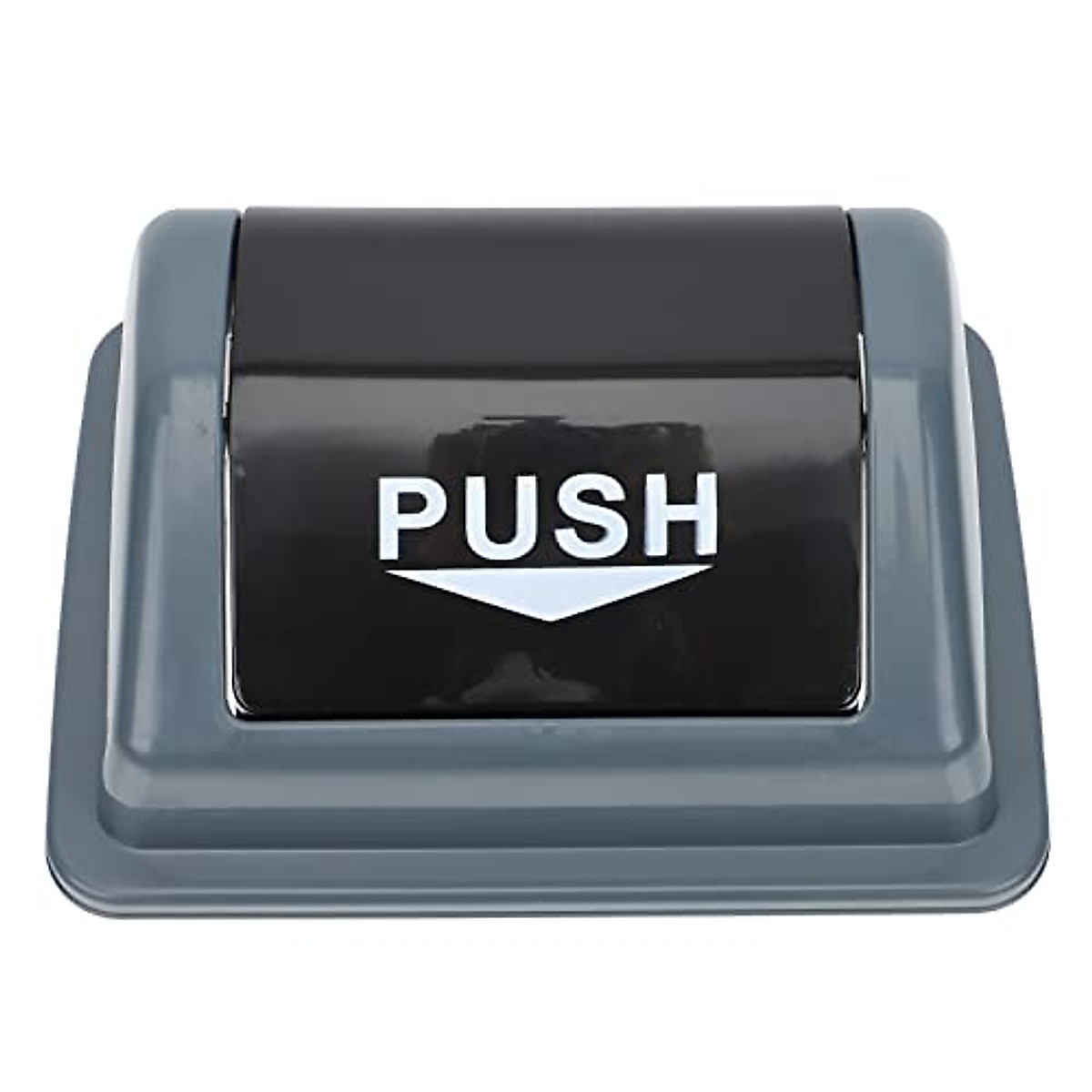 Zerodeko Trash Bin Heavy Duty Swing Set Trash Can Lid Garbage Can Lid Waste Container Lid Recycling Swing Lid Replacement for Home Outdoor Trash Can 20L Grey Garbage Pail Sink Accessories