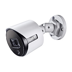 Lorex C881DA 4K Ultra HD Analog Active Deterrence Security Bullet Camera with Color Night Vision, 135ft IR NV, IP67, Works with D841, D861, D862, D871B, LHV5100, Camera Only, White, 4PK(M.Refurbished)