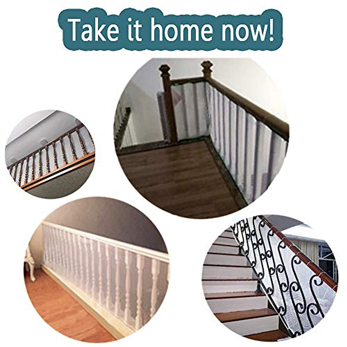Child Safety Rail Net for Balcony, Patios, Railing and Stairs. Security ...