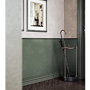 Dimoon 236"x17.7" Leaf Green Flower Thicken Advanced Texture Wallpaper Peel and Stick Green Leaf Floral Wallpaper Waterproof Contact Paper Grey Green Self Adhesive Wallpaper Removable Vinyl Roll