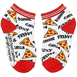 Five Nights at Freddys Horror Video Game Youth 5-Pack Ankle Socks