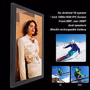 Tablet, 10.1 Inch Tablet 8G RAM 256G ROM Octa Core Processor for Travel for Home (US Plug)