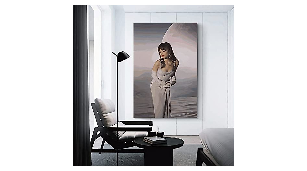 NOGAY Ariana Grande Wall Poster | Vintage Vogue Canvas Art 16x24