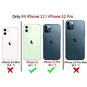 NITITOP Compatible for iPhone 12 / iPhone 12 Pro Case Clear Cute with Astronaut Outer Space Planet Star Creative Pattern,for Girls Boys Soft TPU Shockproof Slim for iPhone 12/12 Pro-Balloon