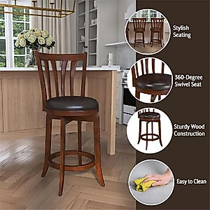 Hillsdale Savana Swivel Stool, Counter, Cherry