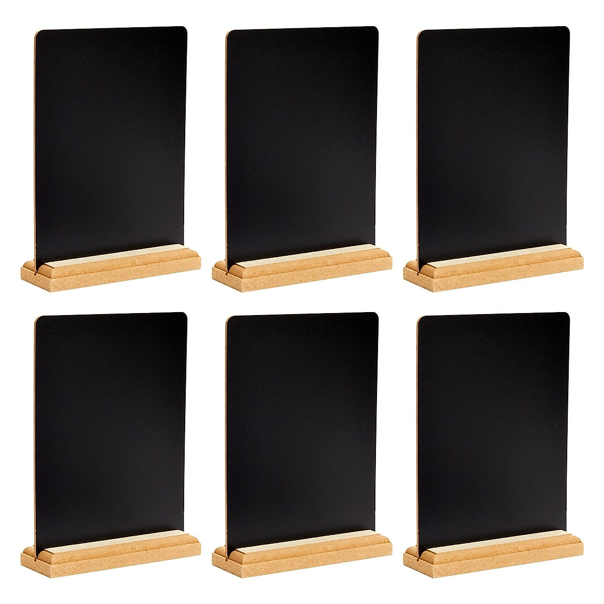 Mini Chalkboard Signs with Stand for Table Decorations, Food Signs, Message Boards, 6 x 8 in (6 Pack)