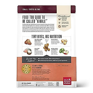 The Honest Kitchen Whole Food Clusters Small Breed Grain Free Beef Dry Dog Food, 4 lb Bag