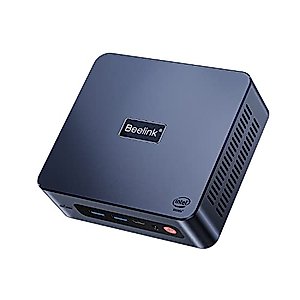 Beelink Processor N5105(up to 2.9GHz), U59 Pro Mini PC, Mini Desktop Computer with 16GB DDR4 + 500GB SSD, Supports 4K Dual HDMI/Type-C, Dual WiFi, BT4.0 Small Computer
