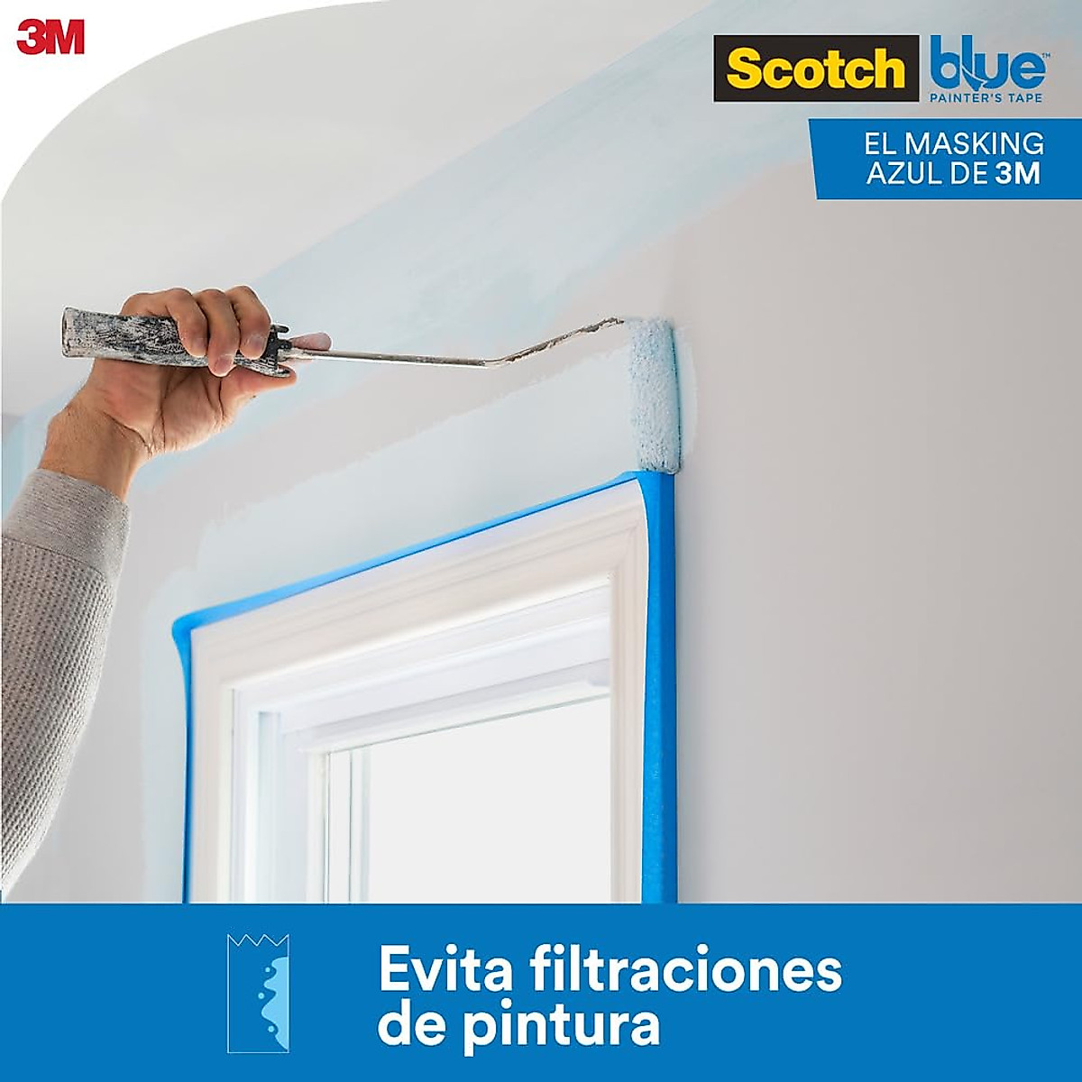 ScotchBlue™ Painter's Tape, 3" Core, 2" x 60 Yd.