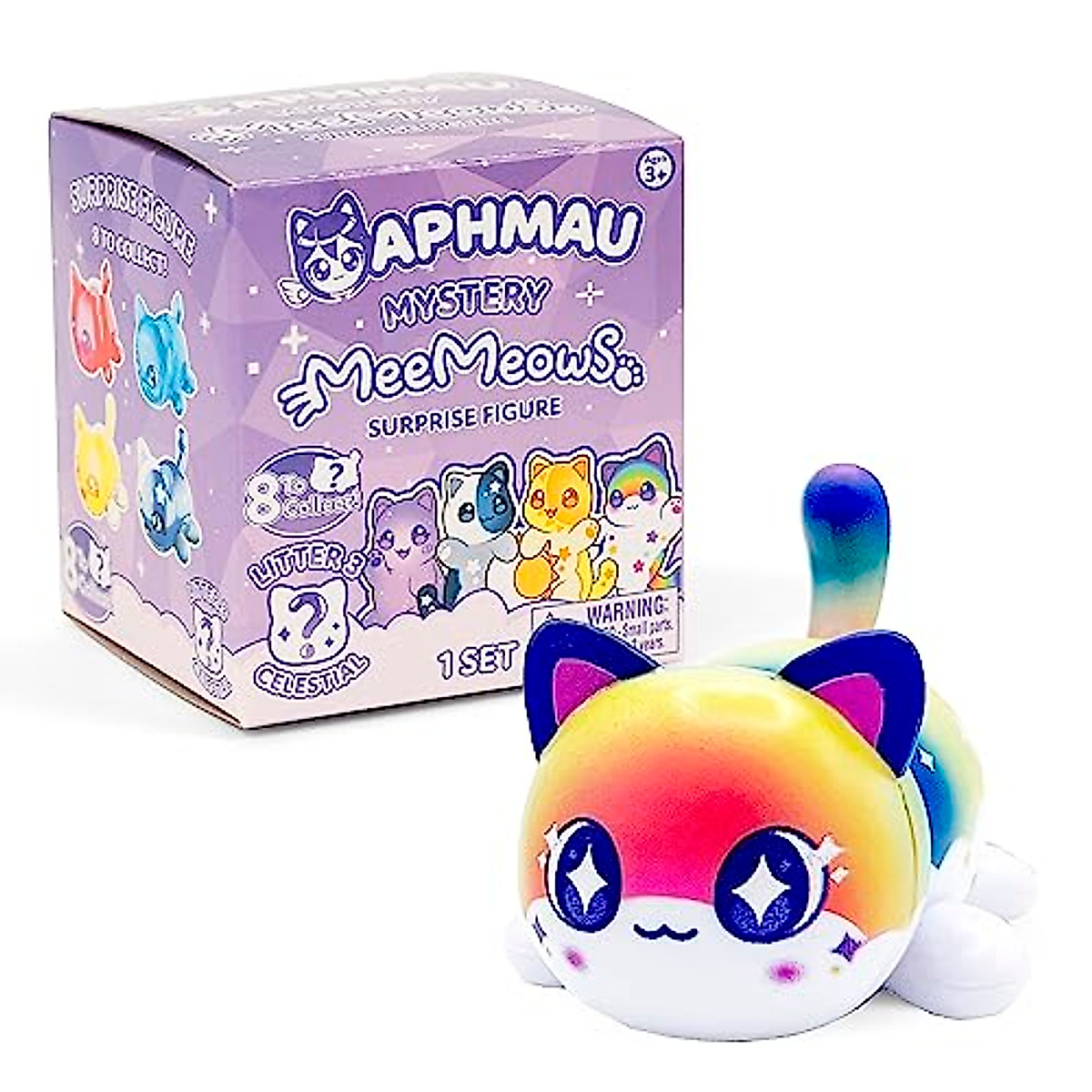 Aphmau Mystery MeeMeows Surprise Figures 6 Pack; Wildy Popular; 8 Possible Mini MeeMeows Figures to Collect, Including Donut / Fairy & Mermaid Cat