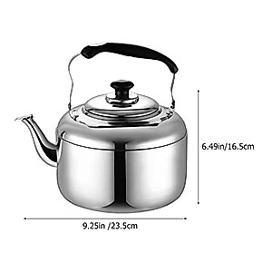Whistling Tea Kettle Sound Water Kettle Stovetop Teapot Water Kettle Boiling Kettle Stainless Water Boiler for Gas Stove Stovetop 3L