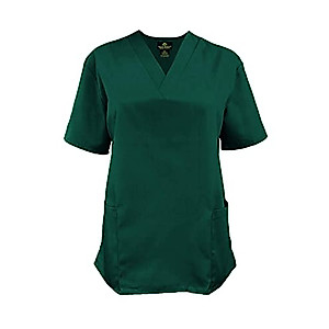 M&M SCRUBS Women Scrub Set Medical Scrub Top and Pants M Hunter Green