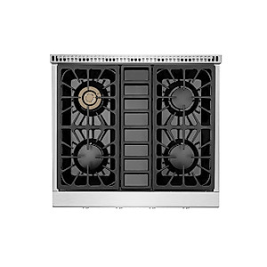 Empava 30 in. Slide-in Natural Gas Rangetop with 4 Burners in Stainless Steel, 30GC30