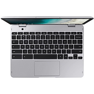 Samsung Chromebook Plus V2 XE521QAB-M02US Light Titan 2-in-1 Laptop (Celeron 3965Y, 4GB RAM, 64GB eMMC SSD, Intel HD 615, 12.2" Touch FHD (1920x1080), Webcam, Chrome OS) with Dock and Wireless Mouse