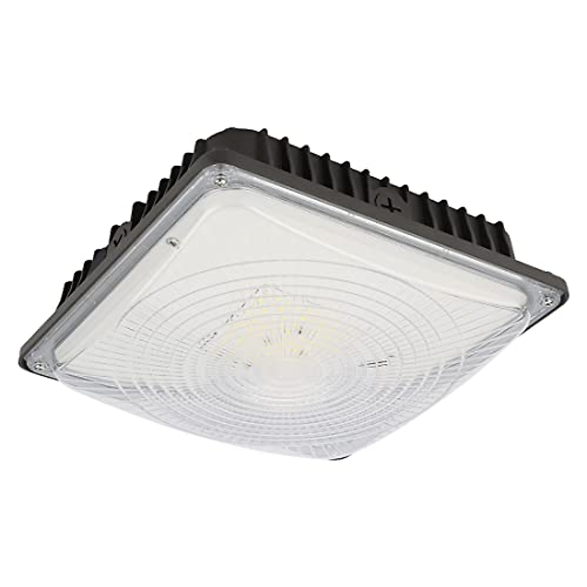 kadision 90W LED Canopy Light for Gas Station Light, 9900lm 0-10V Dimmable 5000K Cold White 100-277V IP65 Waterproof, 9.6"x9.6" Square Canopy Light Fixture, ETL Listed