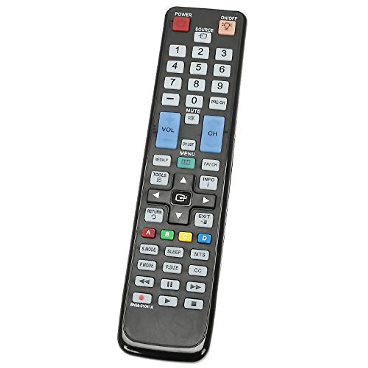 BN59-01041A Replacement Remote fit for Samsung LCD LED Smart TV LN46C550J1F LN46C600F3F LN46C610N1F LN46C630K1F LN46D610M4F LN46D630M3F LN55C610N1F LN32C550J1F LN37C550J1F LN40C550J1F LN40C610N1F