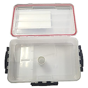 Plano 3741 Deep Waterproof Stowaway, Clear, 14" x 9" x 2.88"
