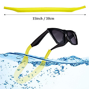 Weewooday 4 Pieces Floating Sunglass Strap Eyewear Retainer Floating Glasses Strap Sport Eyeglass Strap for Men and Women
