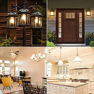 6 Pack Dimmable LED Light Bulbs 60 Watt Equivalent,6W E26 LED Bulb 2700K Warm White,A15 LED Bulb for Ceiling Fan Light Bulbs,Living Room,600LM