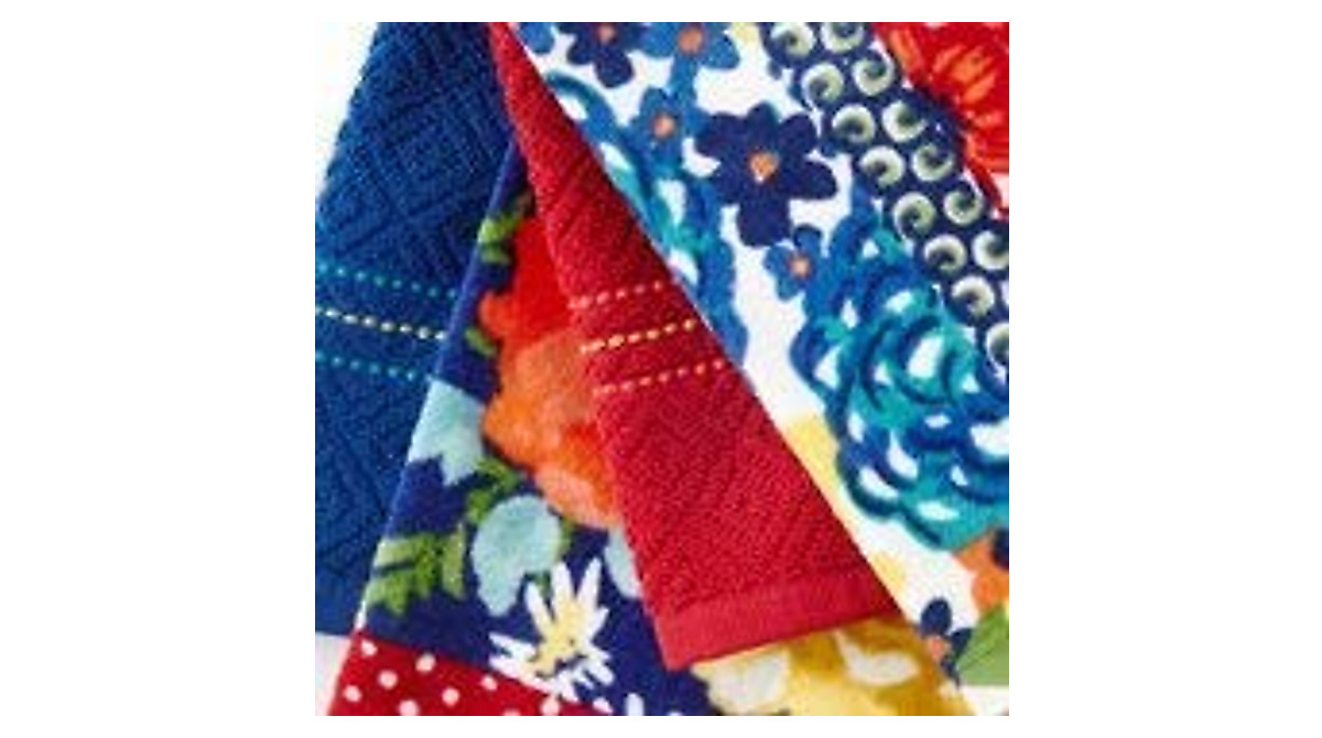 Pioneer Woman Fiona Floral Kitchen Towels - Set of 4 | Stylish & Durable