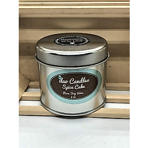 Spice Cake 8 oz Tin Jar Pure Soy Wax Candle Hand Poured in the USA