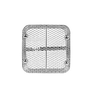 Spectrum Diversified Contempo Square Caddy Contemporary Cutlery, Modern Dining Table Décor & Kitchen Organization, Silverware Holder with Handle, Chrome