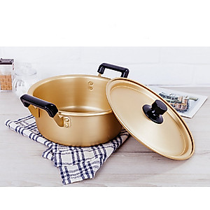 Aluminium Alloy Stock Pot Instant Noodles Pot Korean Soup (3.3 Qt)