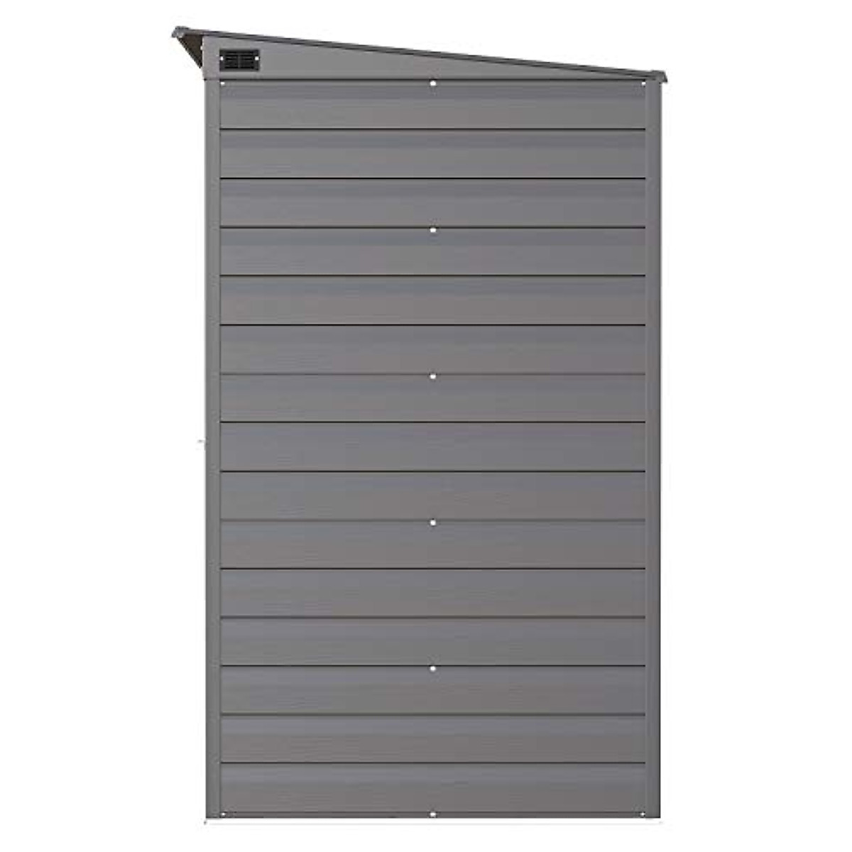 Arrow Select 6' x 4' Outdoor Lockable Steel Storage Shed Building, Charcoal