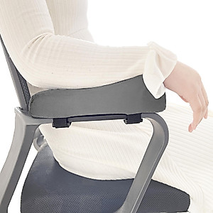 Easy-you Office Chair Armrest Covers, Set of 2 Comfortable Armrest Elbow Pillow (2 Grey Armrest Pillow)