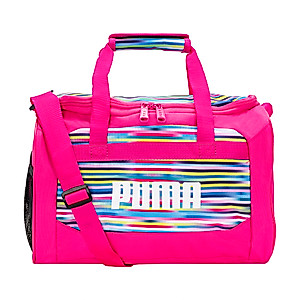 PUMA unisex child Evercat Transformation Jr duffel bags, Pink/Multi, One Size US