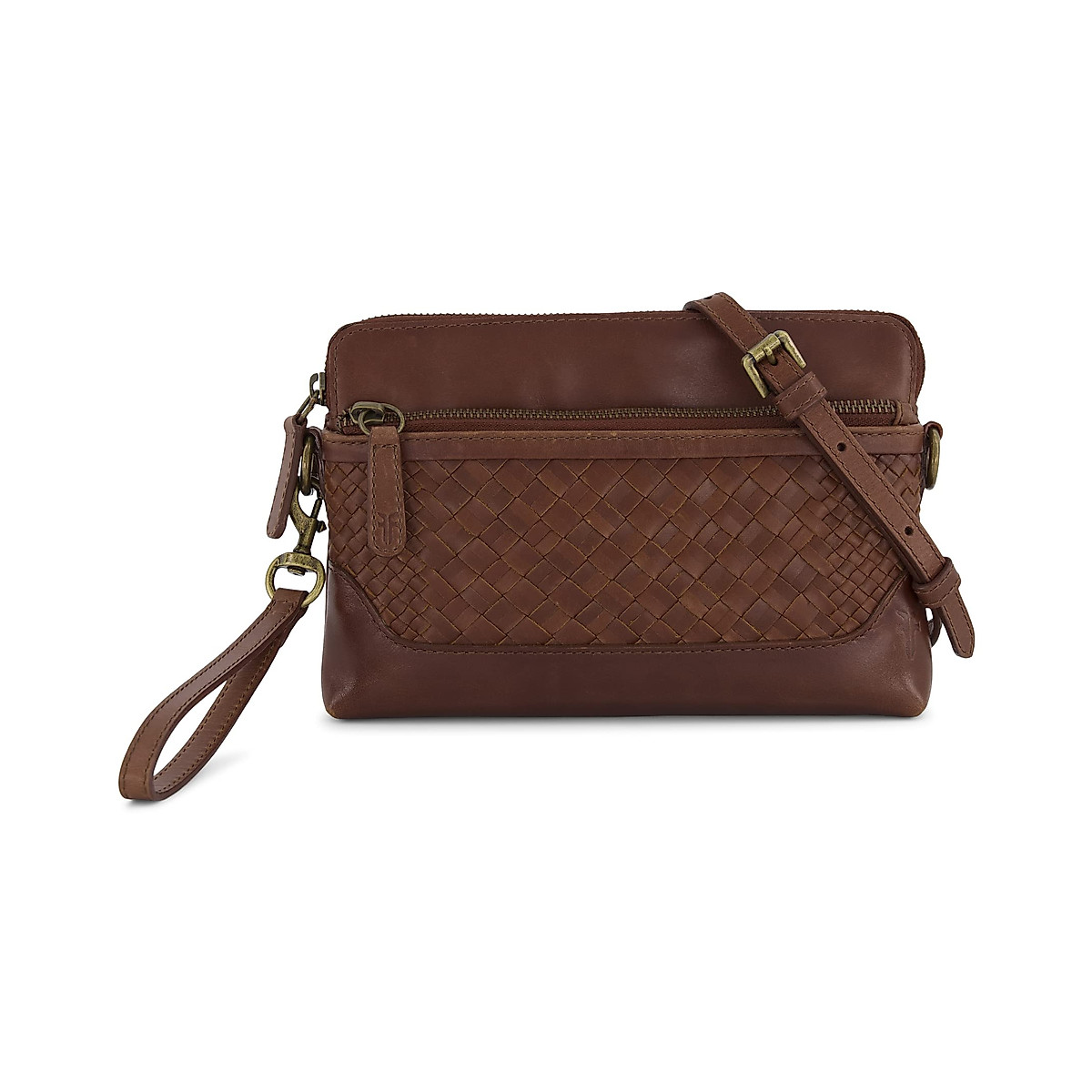 Frye Melissa Crossbody Wristlet, Cognac Basket