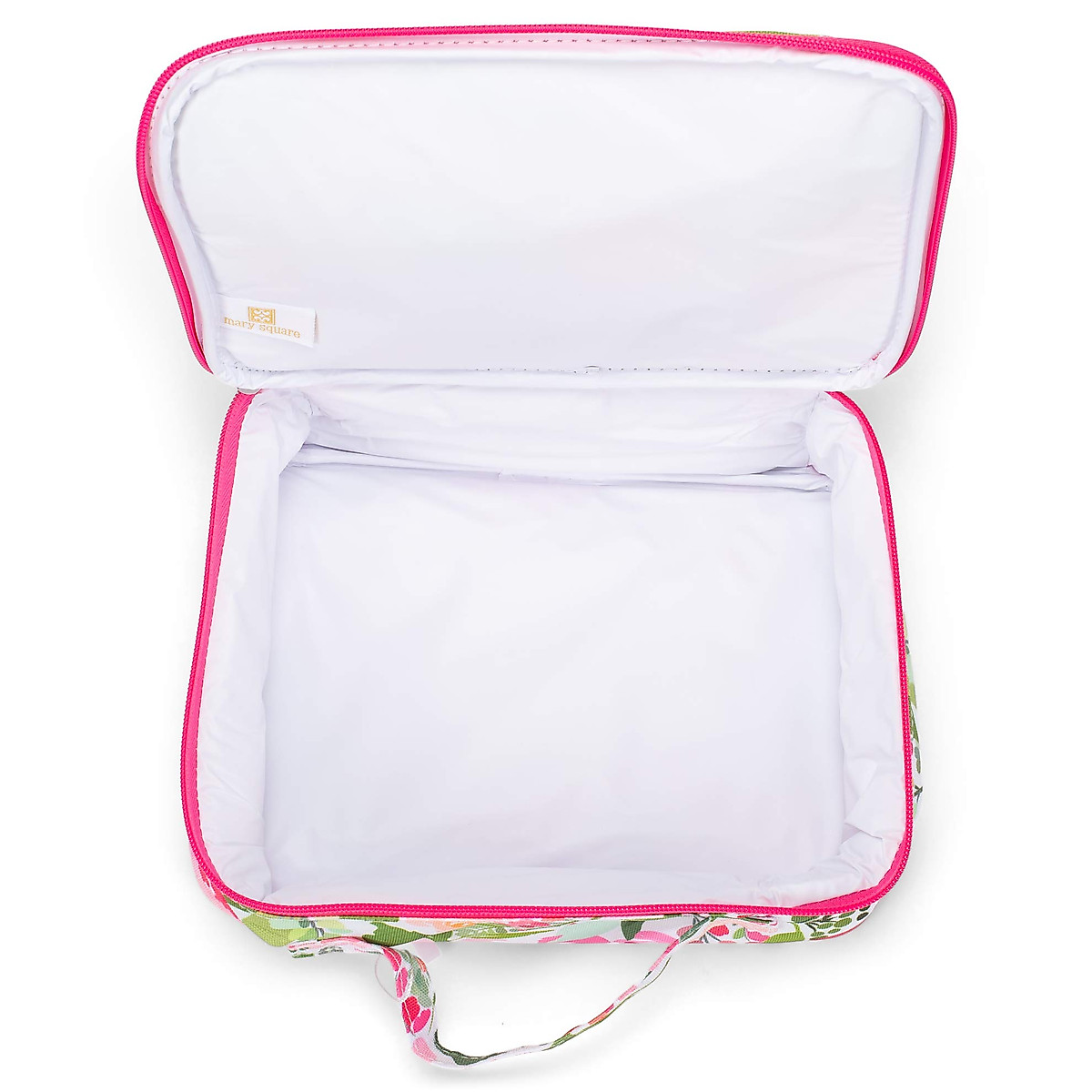 Mary Square Charlotte Floral Peony Water Resistant Soft Cooler Insulated Lunch Bag Tote