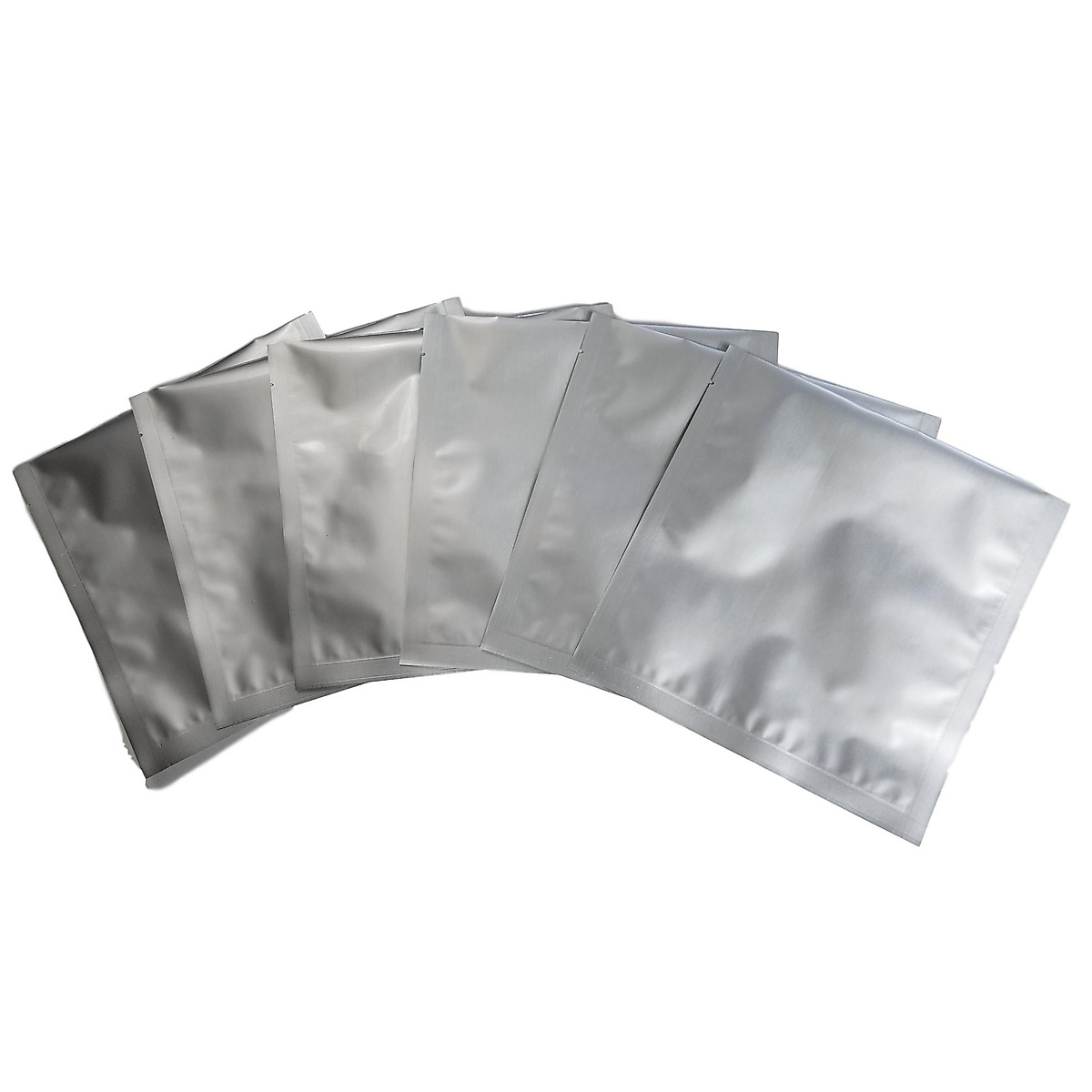 1 Quart Mylar Bag 5 Mil 8"x8" Genuine Aluminum Foil Lined Bag for Long Term Food or Herb Storage (50)